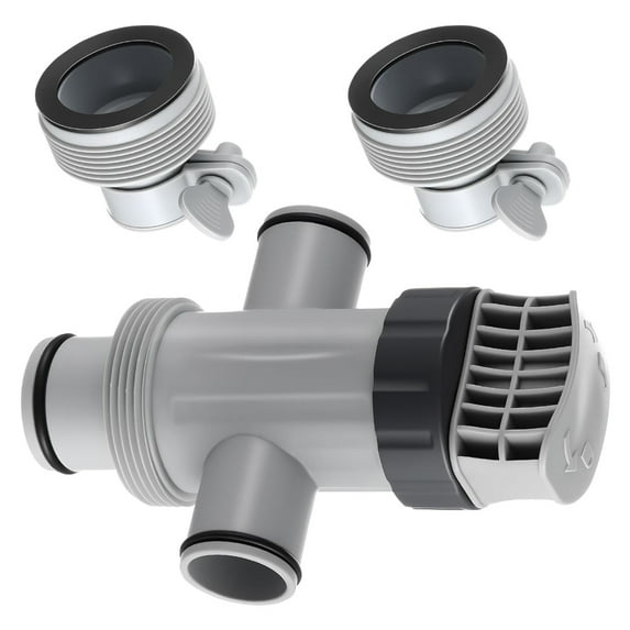 Heavy Duty Split Valves Outfit with 2 Adapters for Pool Pumps ...