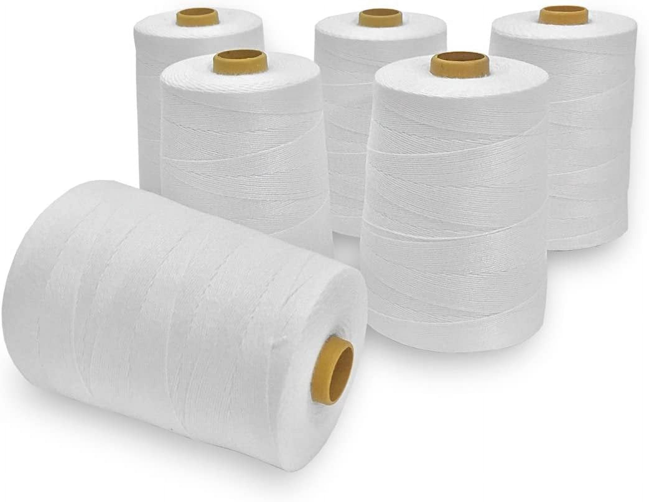 Heavy Duty Bag Closing Sewing Thread – 100% Polyester – 3600 ft – 6 ...
