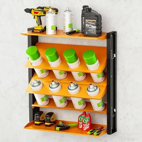 Heavy Duty Spray Can Rack, With 8 Can Holes Spray Paint Can Holder ...