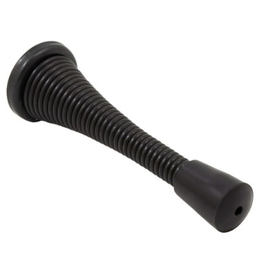 Heavy-Duty Spring Door Stop, 4 Inches, Matte Black by Stone Harbor ...