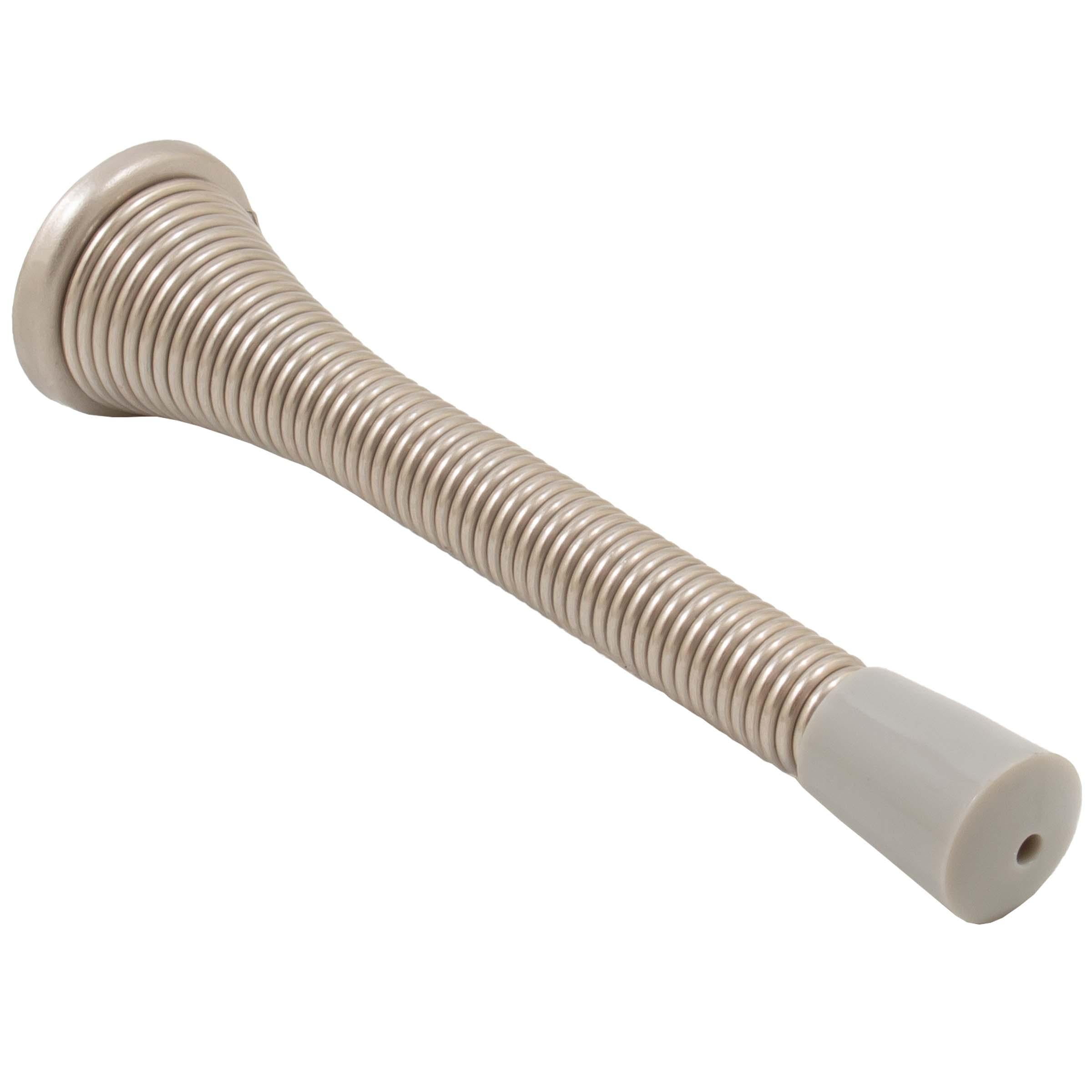 Heavy-Duty Spring Door Stop, 4 Inches, Satin Nickel by Stone Harbor ...