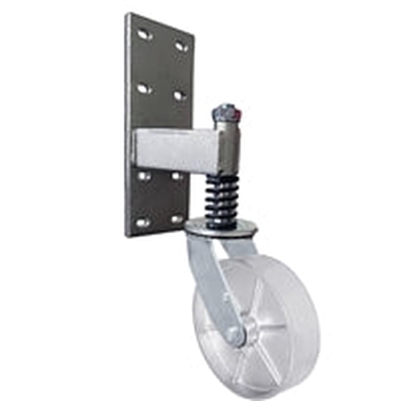 Heavy Duty Spring Loaded Gate Caster | 700 lbs Capacity | 8" Gray Iron ...