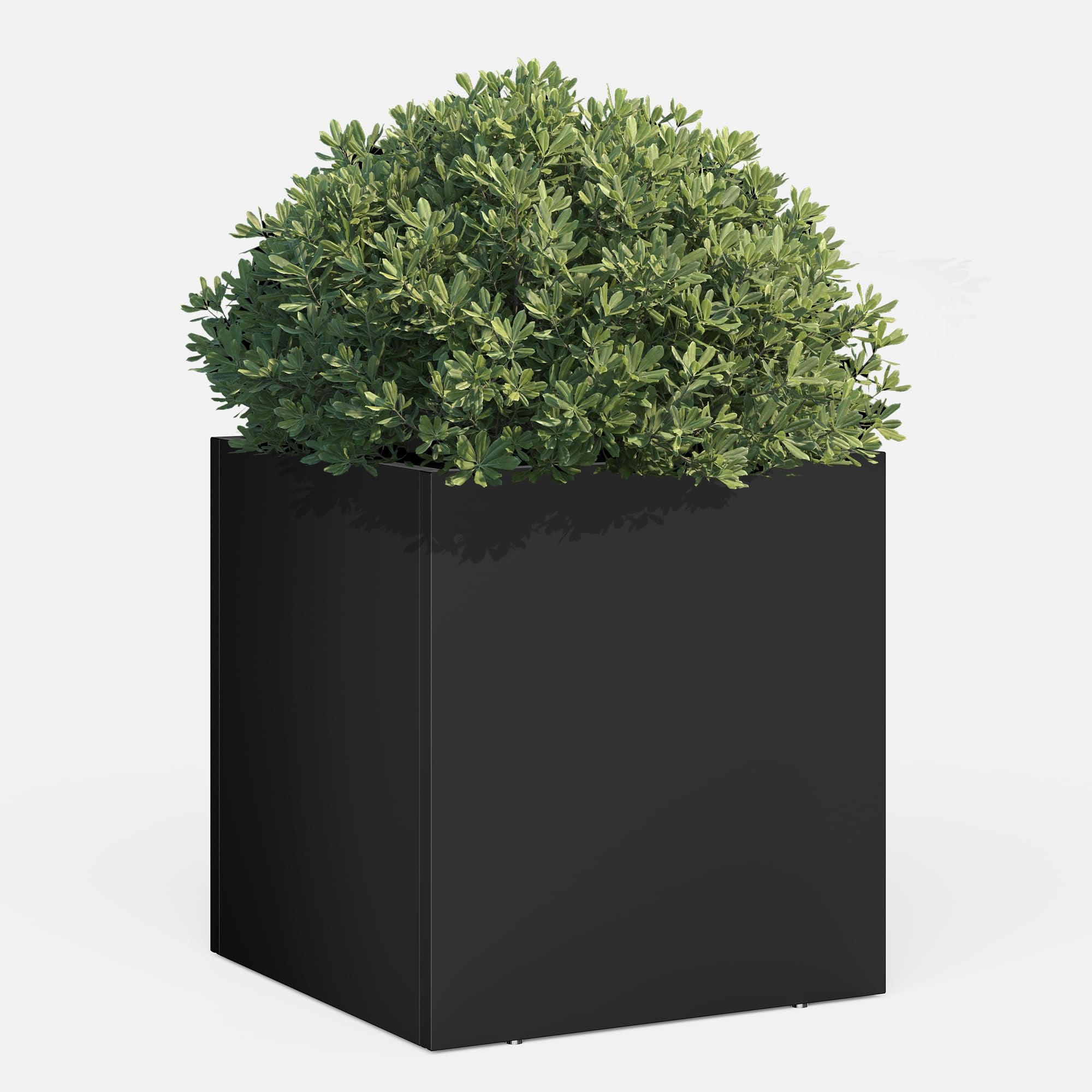Heavy Duty Square Metal Planter 15”L x 15”W x 18”H, Outdoor Steel ...