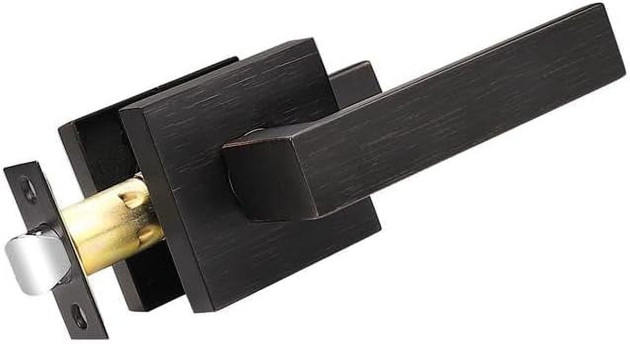 Heavy Duty Square Passage Lever Door Handle Non-Locking Leverset for ...