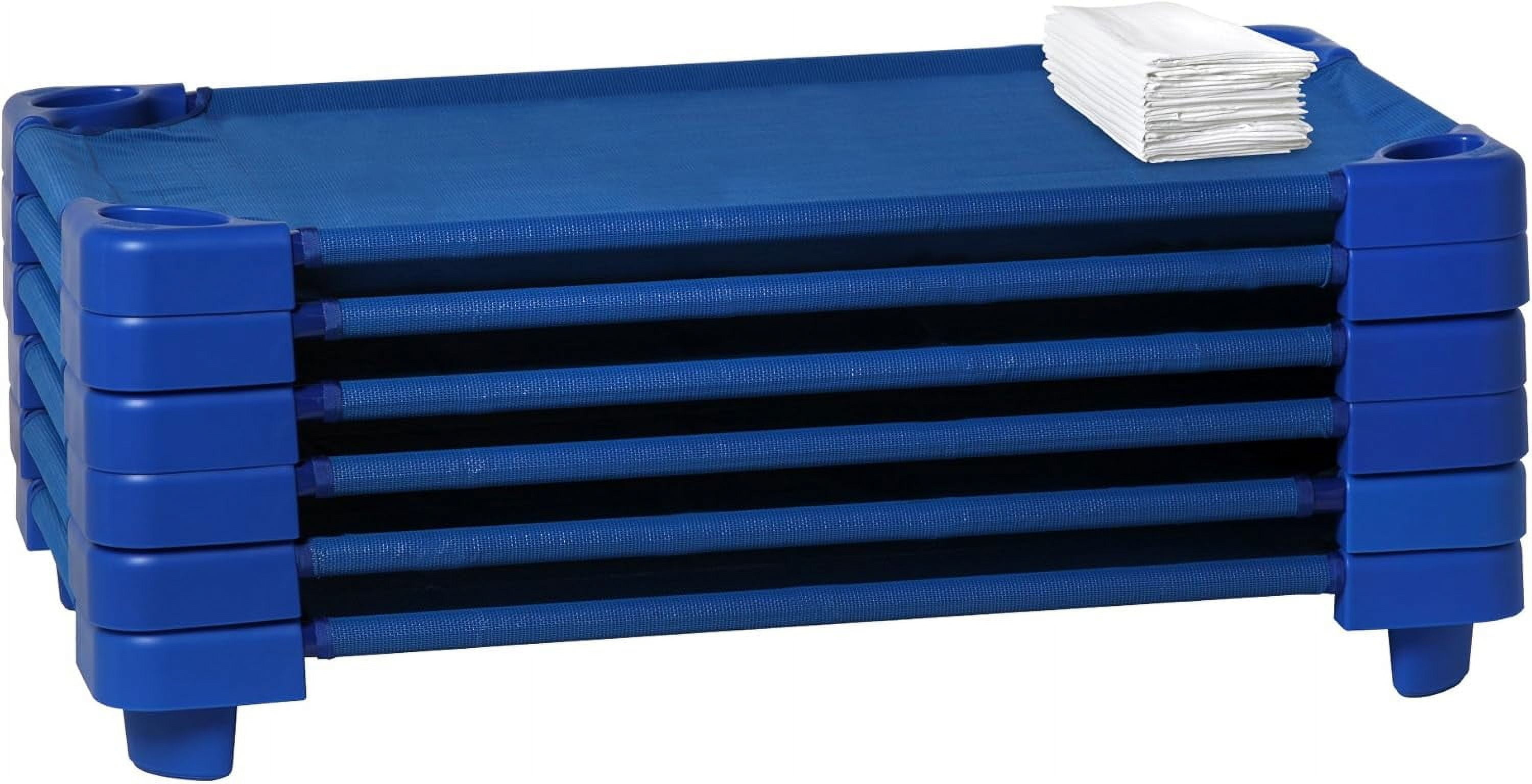 Heavy-Duty Stackable Standard Size 52"L Daycare Cots for Kids and ...