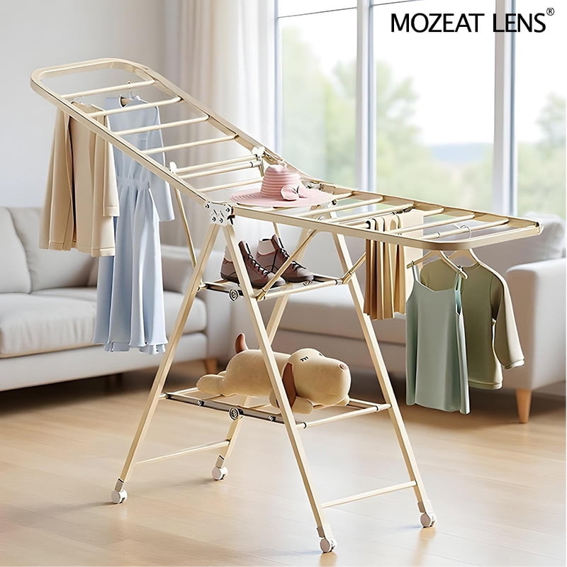 Heavy Duty Stainless Steel 3-Tier Gull Wing Laundry Drying Rack ...