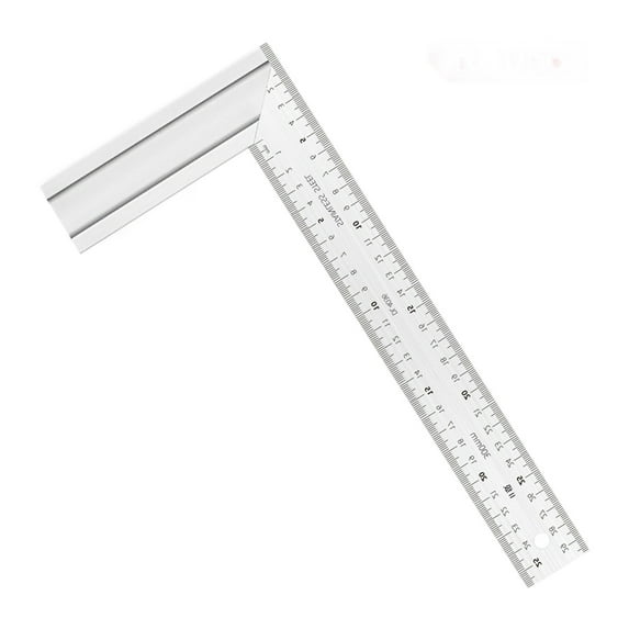 Heavy Duty Stainless Steel 90 Degree Angled Measuring Ruler Tool With ...