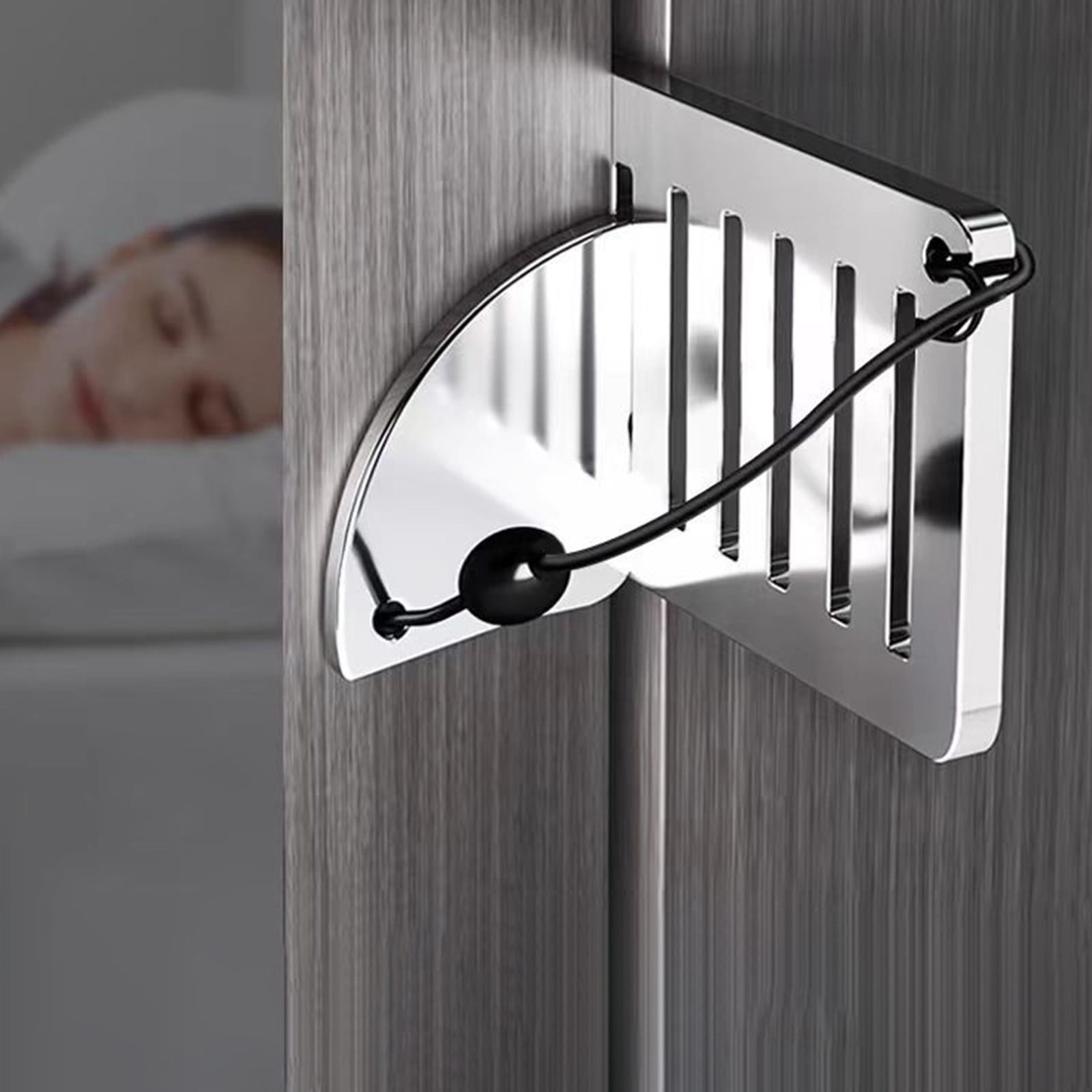 Heavy-Duty Stainless Steel Anti-Theft Door Stopper - Portable Door Stop ...