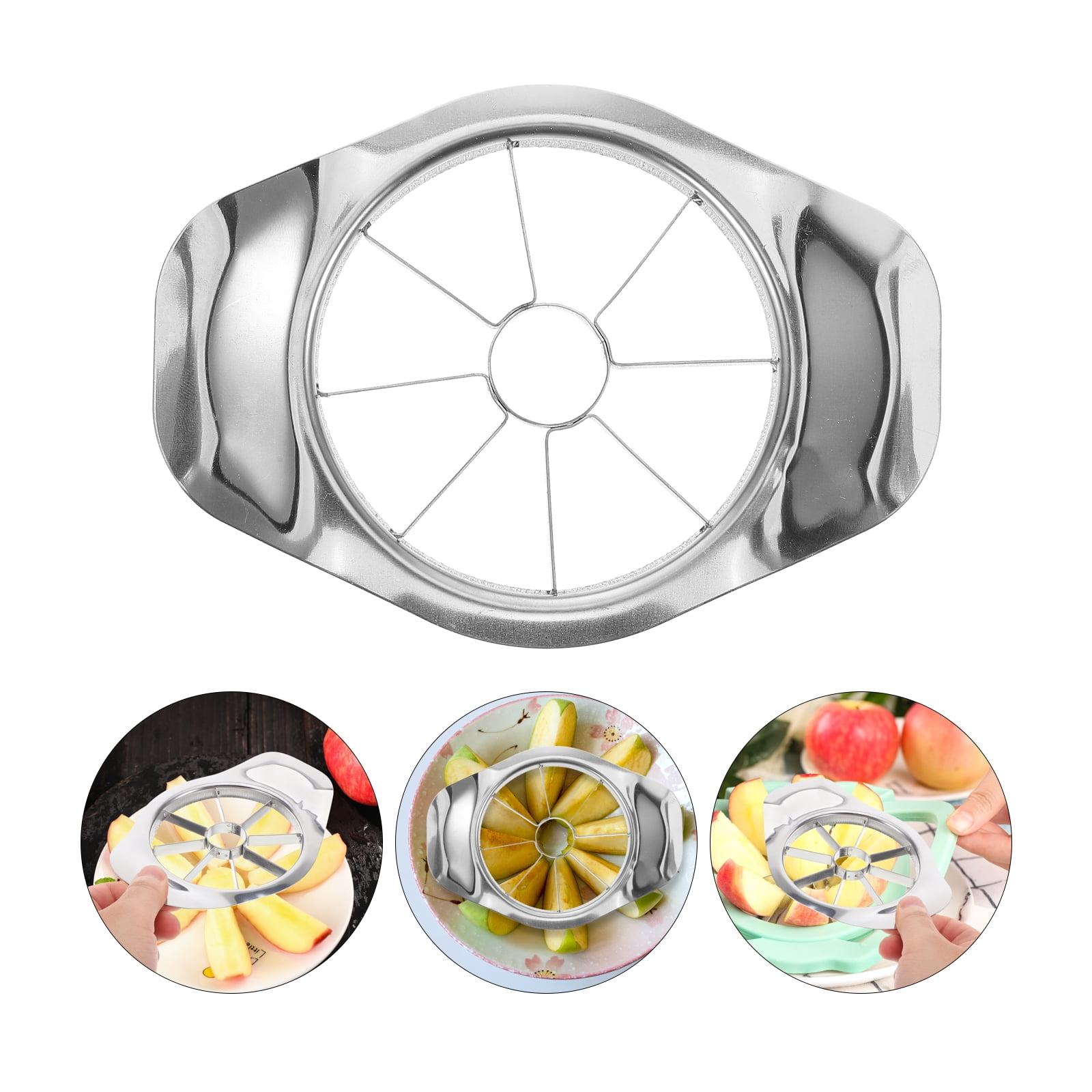 Heavy-Duty Stainless Steel Fruit Slicer and Cutter, Easy to Clean ...