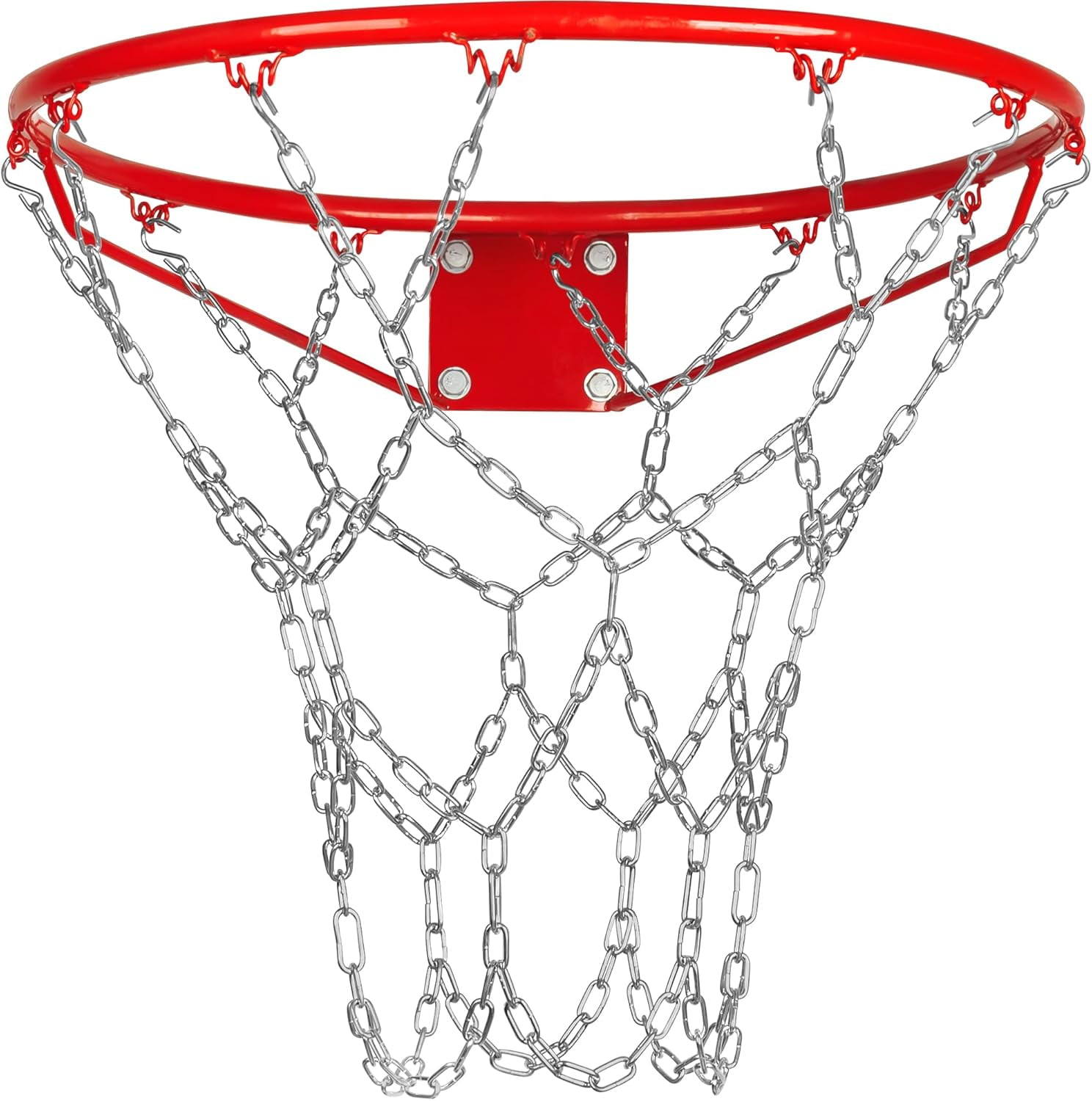 Heavy Duty Stainless Steel Basketball Net, 12-Link Braided Chain for ...