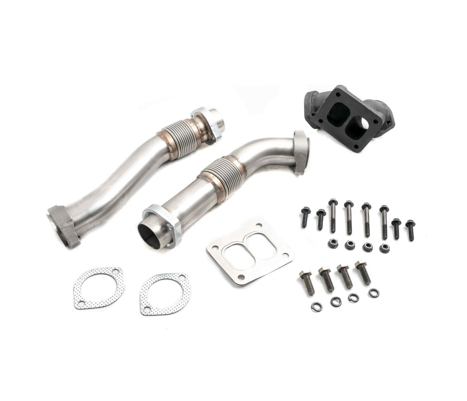 Heavy Duty Stainless Steel Bellowed Up Pipe Kit 94-97 OBS Ford 7.3L ...