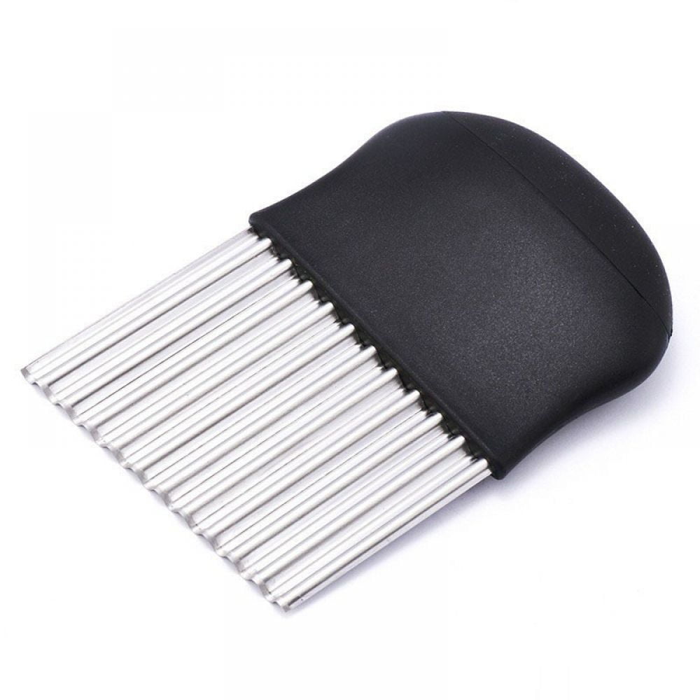 Heavy Duty Stainless Steel Crinkle Cutter, Wavy Chopper Knife Non-slip ...