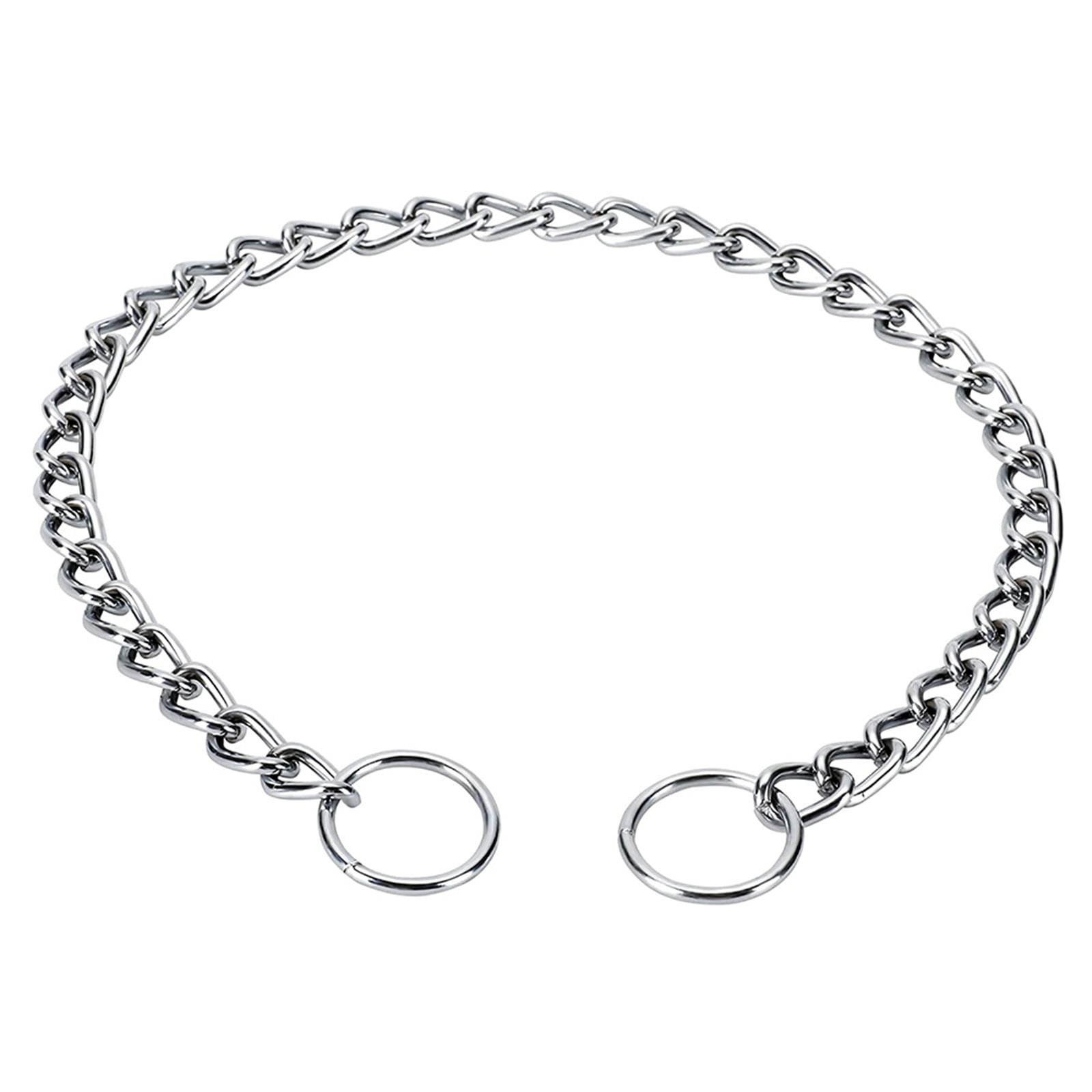 Heavy Duty Stainless Steel Dog Training Chain Collar, Adjustable Slip ...