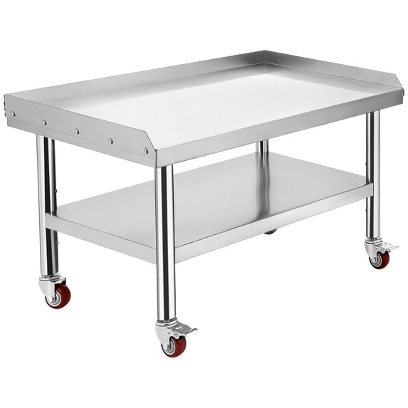 Heavy Duty Stainless Steel Grill Stand Table with Adjustable Legs ...