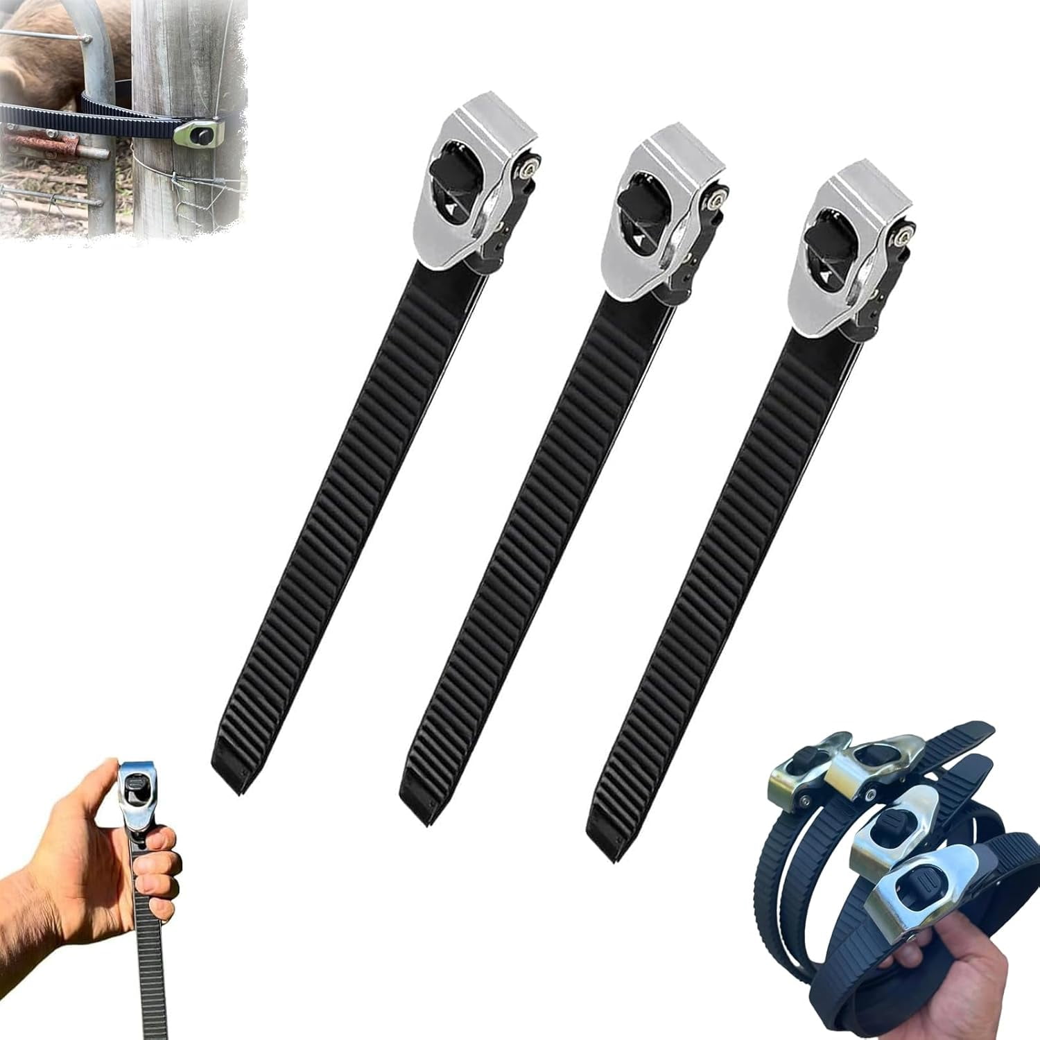 Heavy-Duty Stainless Steel Grip Lock Strap, Adjustable Multipurpos ...