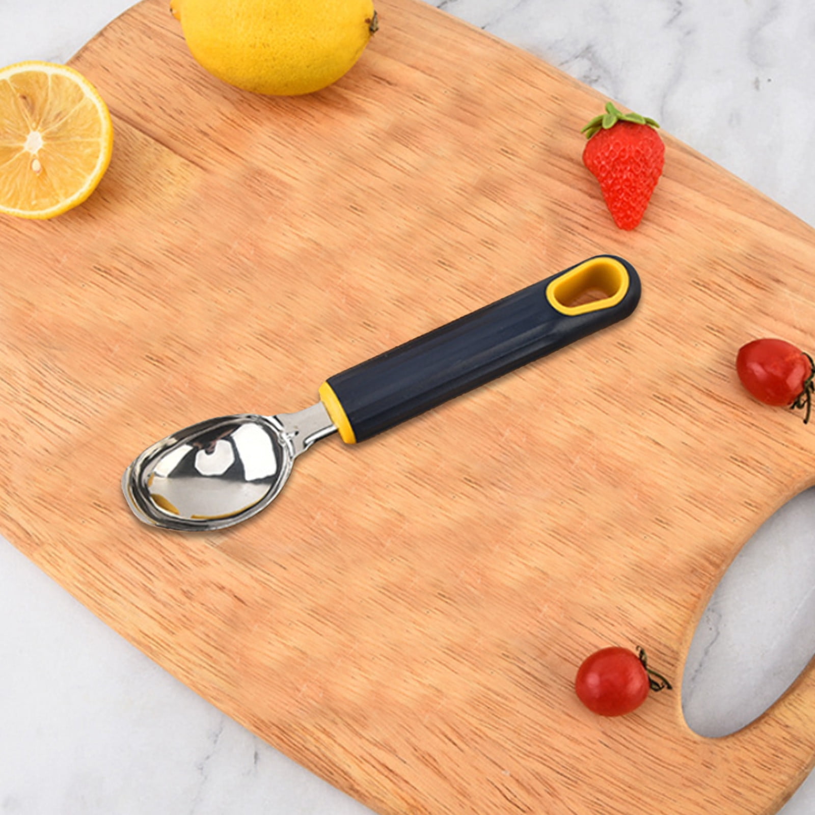 Heavy-Duty Stainless Steel Ice Cream Scoop with Spring-Loaded Mechanism ...