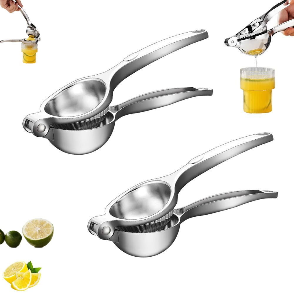 Heavy-Duty Stainless Steel Lemon Juicer Ergonomic Handheld Citrus Press ...