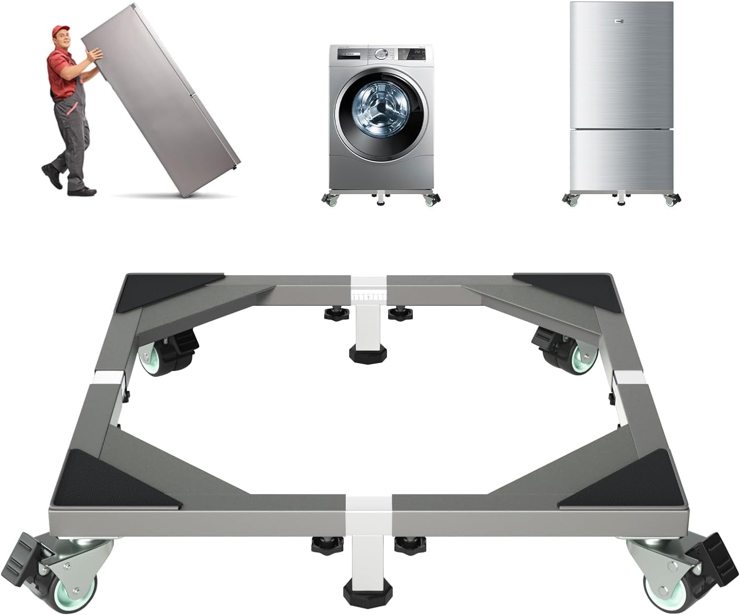 Heavy Duty All Stainless Steel Mobile Mini Fridge Stand, Refrigerator ...