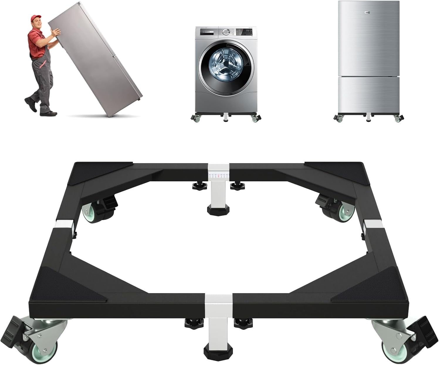 Heavy Duty All Stainless Steel Mobile Mini Fridge Stand, Refrigerator ...