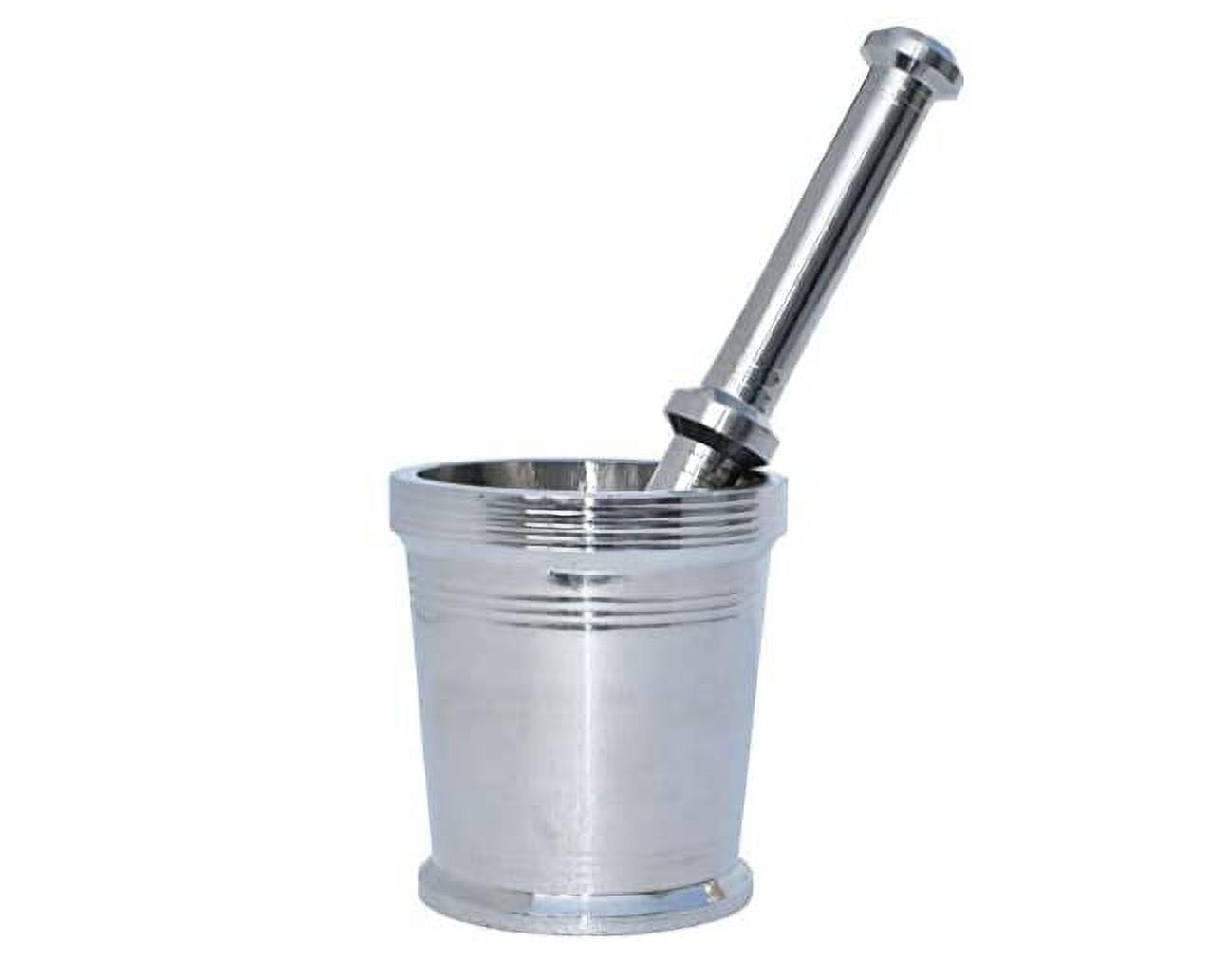 Heavy Duty Kitchen Metal Stainless Steel Mortar and Pestle Set, Spice ...