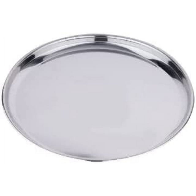 Heavy Duty Stainless Steel Plain Buffet Plates, (Approx. 25cm/10inches ...
