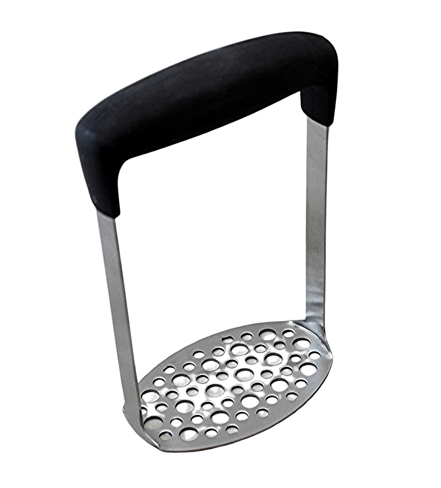 Heavy-Duty Stainless Steel Potato Masher with Ergonomic Rubber Handle ...