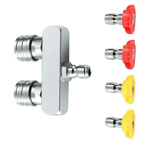 Heavy Duty Stainless Steel Pressure Washer Nozzle Set Quick Release For ...