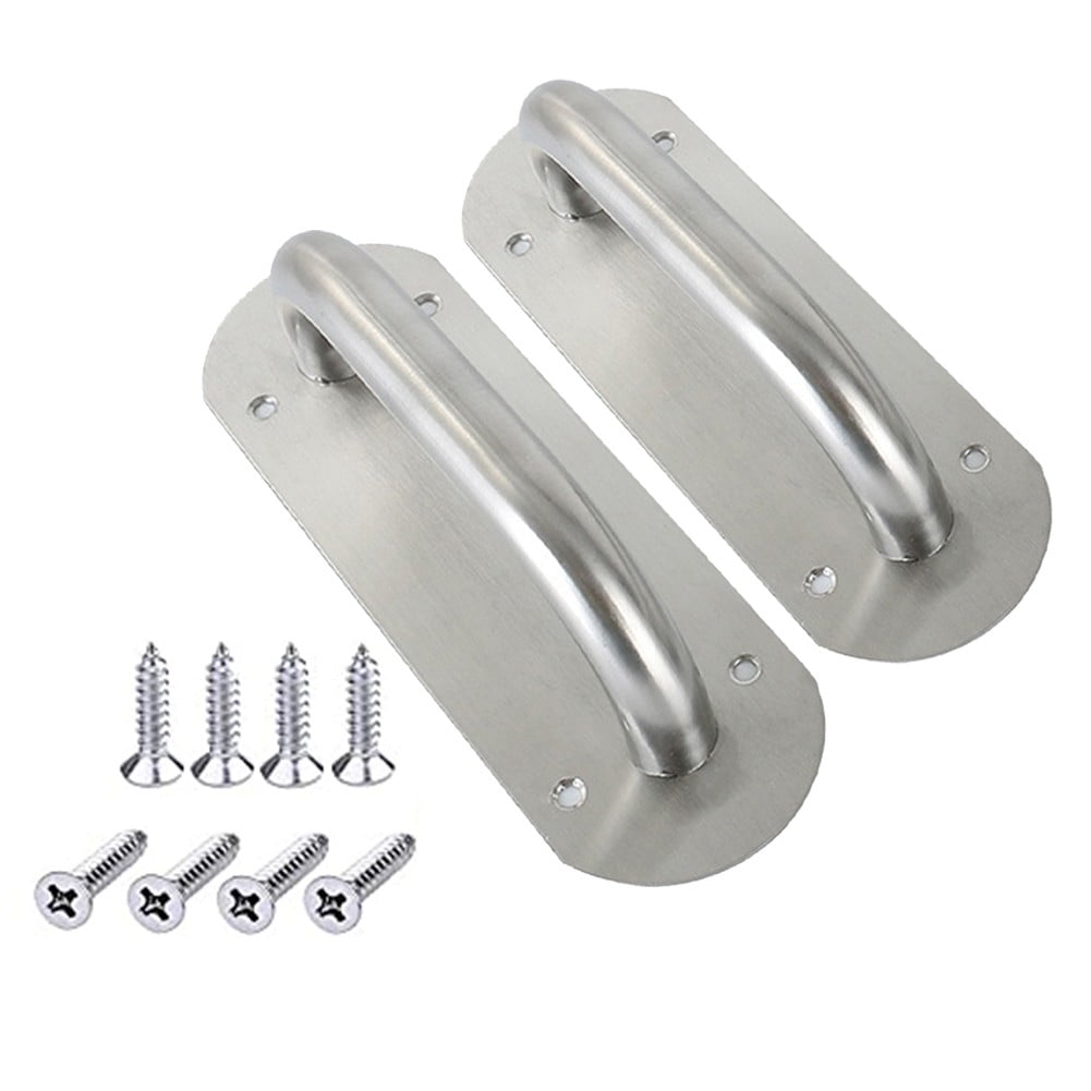 Heavy Duty Stainless Steel Pull Push Door Handles - 2 Pack for Barn ...