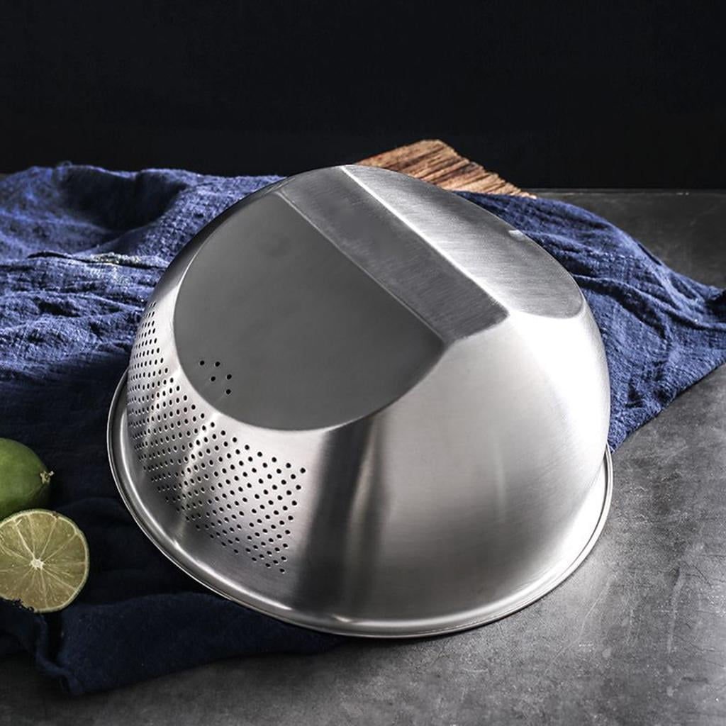 Heavy Duty Stainless Steel Rice Washing Bowl Colander and Kitchen ...