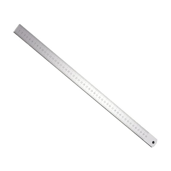 Heavy Duty Stainless Steel Ruler with Clear Measurements Easy to Read ...