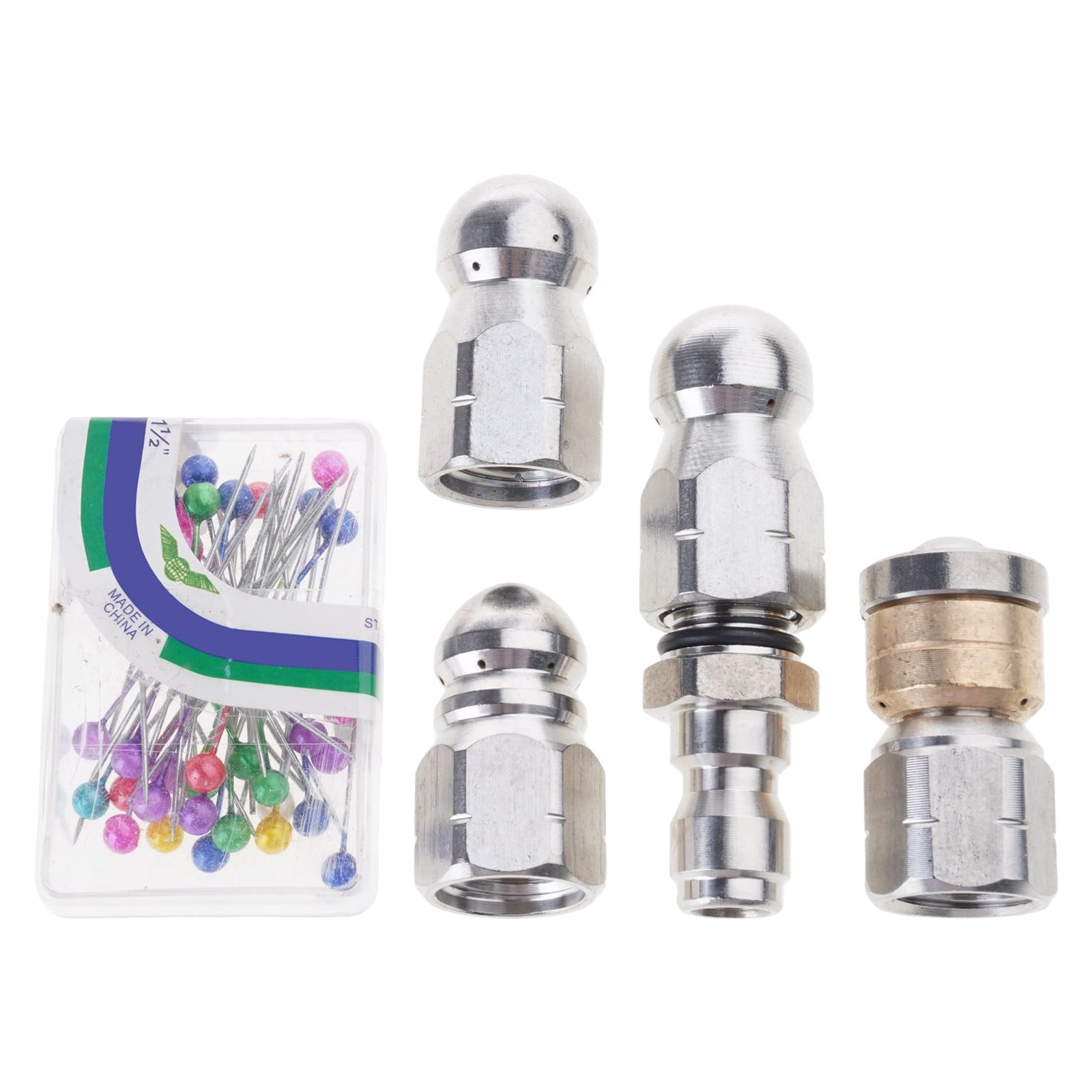 Heavy Duty Stainless Steel Sewer Nozzle Rotating Button Design for ...