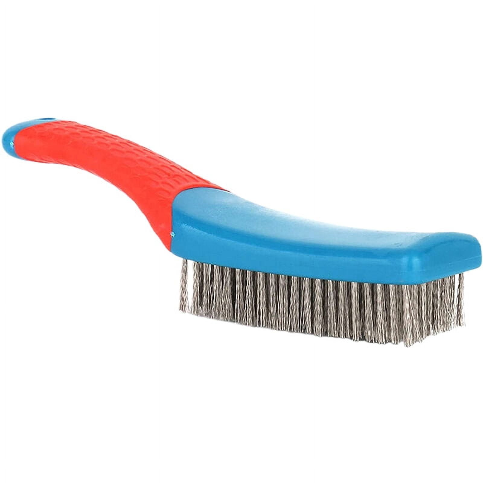 Heavy Duty Stainless Steel Wire Brush With Comfortable Plastic Handle ...