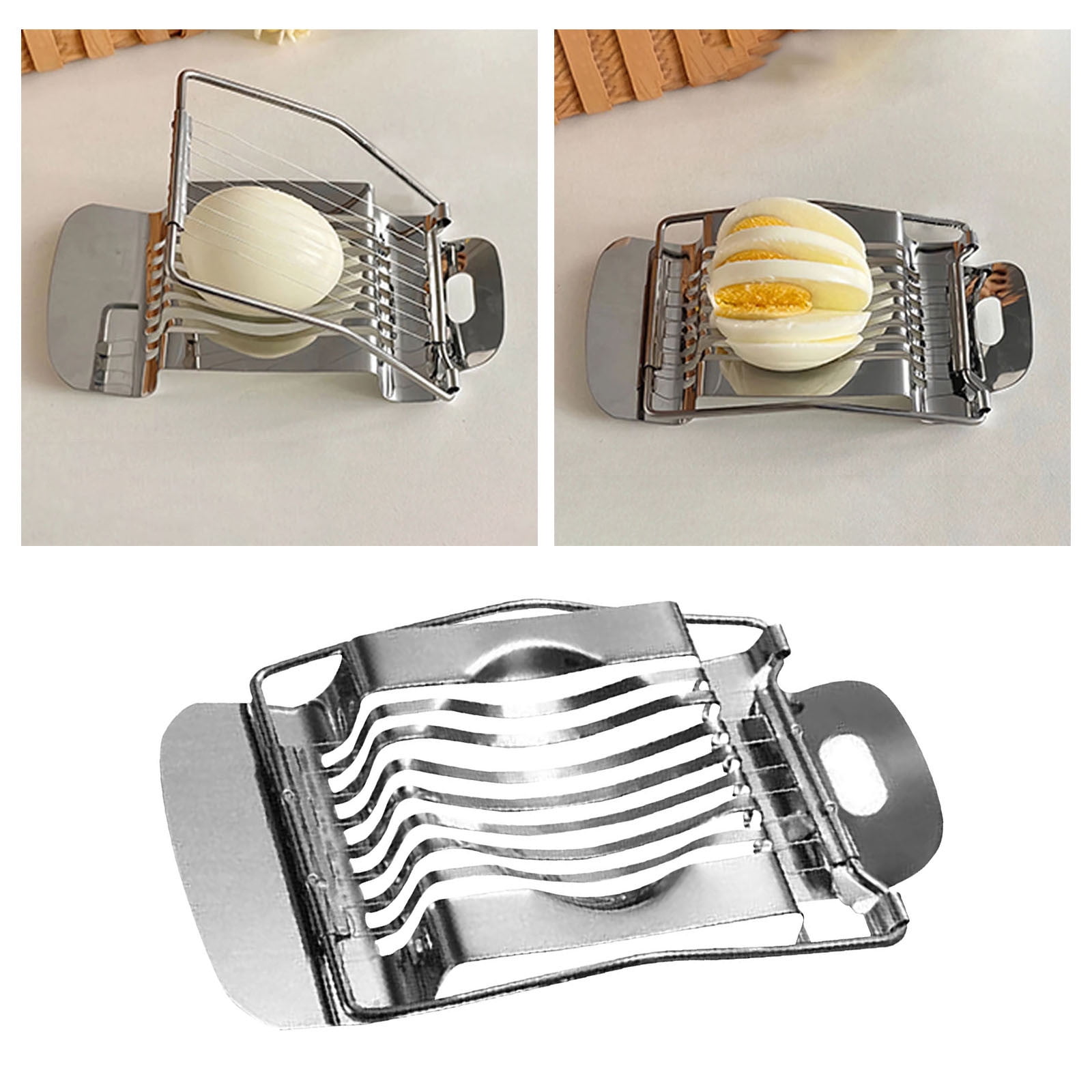 Heavy Duty Stainless Steel Wire Egg Slicer for Hard Boiled Eggs ...