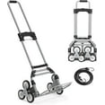 Heavy-Duty Stair Climbing Hand Truck, 180 LBS Capacity Aluminum Folding ...