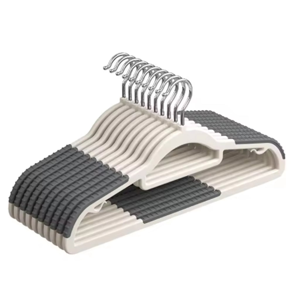 Heavy Duty Standard Plastic Hangers 50 Pack with Non-Slip Design 360 ...