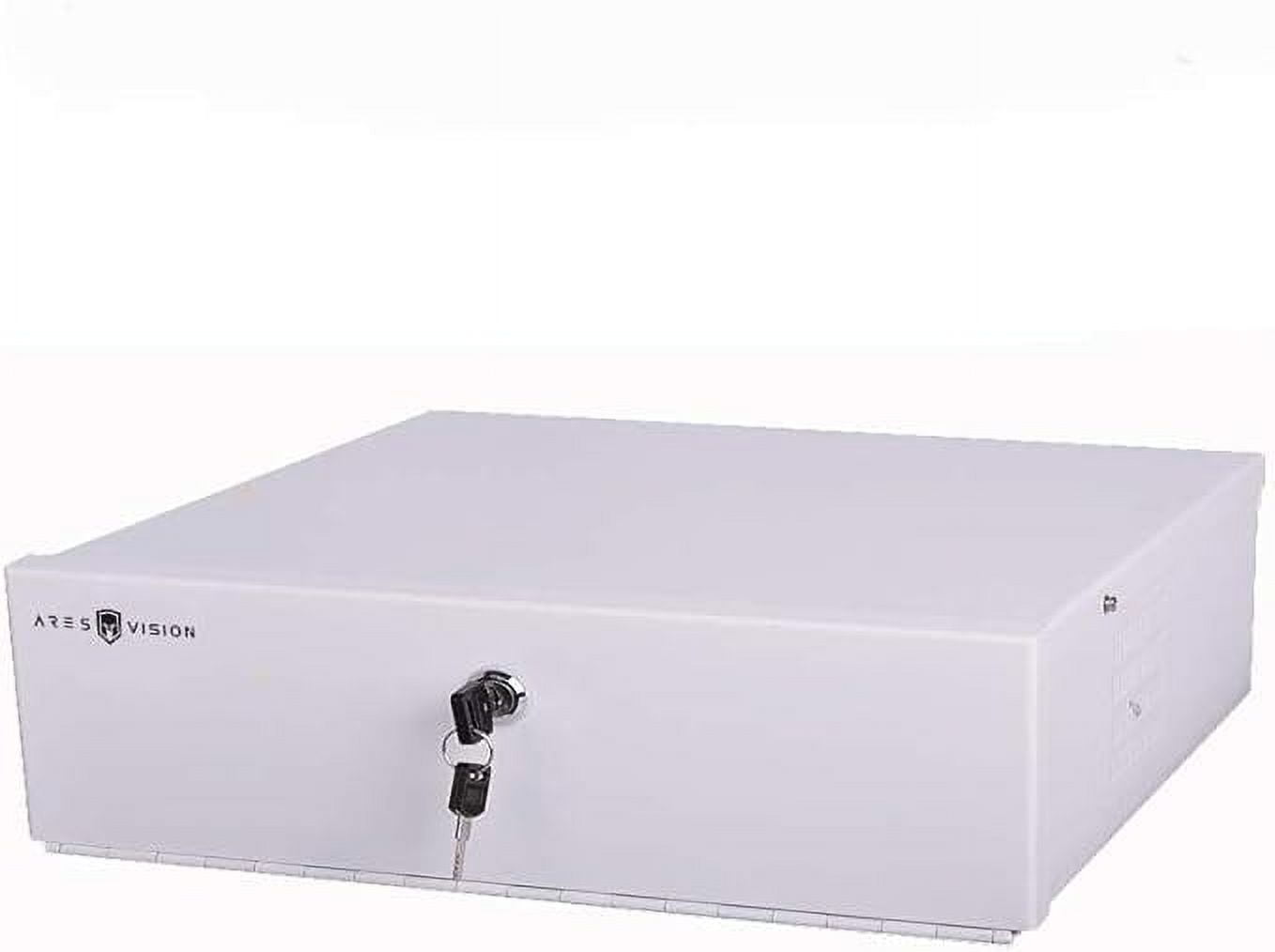 Heavy Duty Steel 18" x 18" x 5" DVR/PC Security Lock Box with 16 Gauge ...