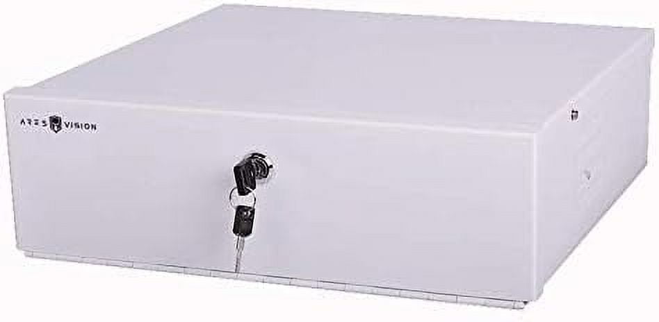 Heavy Duty Steel 21" x 24" x 8" DVR/PC/TV Security Lock Box 16 Gauge ...