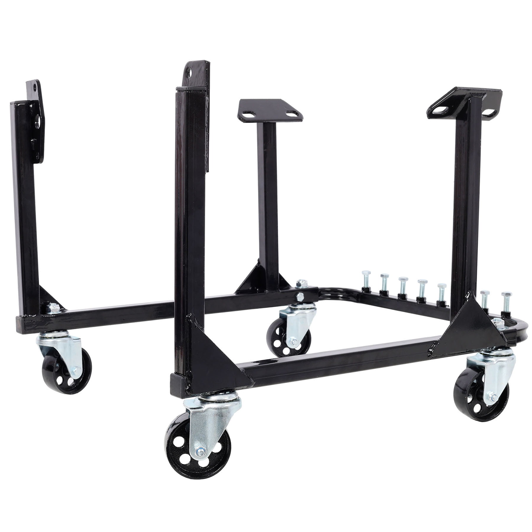 Heavy-Duty Steel 750LBS Engine Cradle with Wheels Black 4 Swivel ...