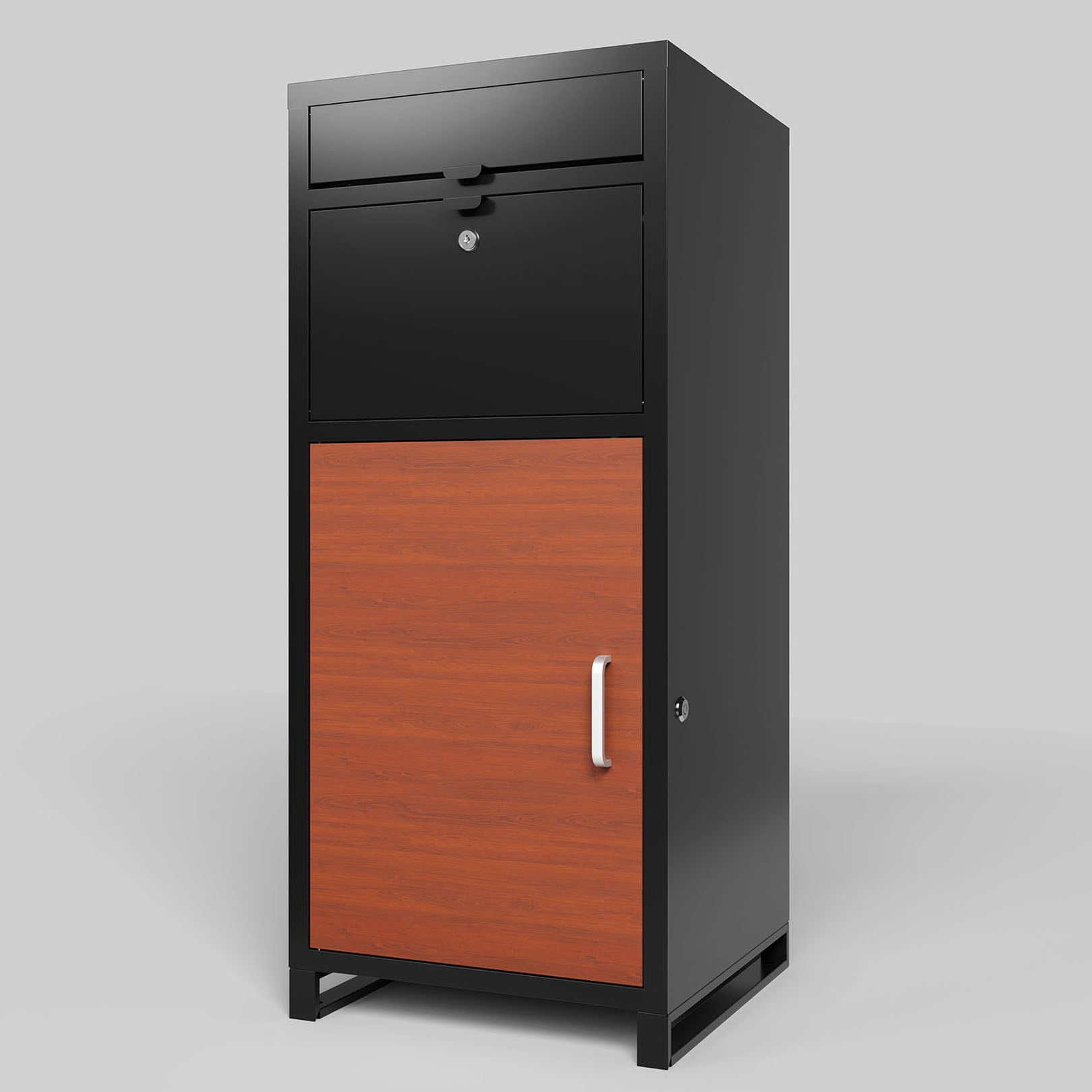 Heavy-Duty Steel Delivery Box With Lock, Weather-Resistant Outdoor ...