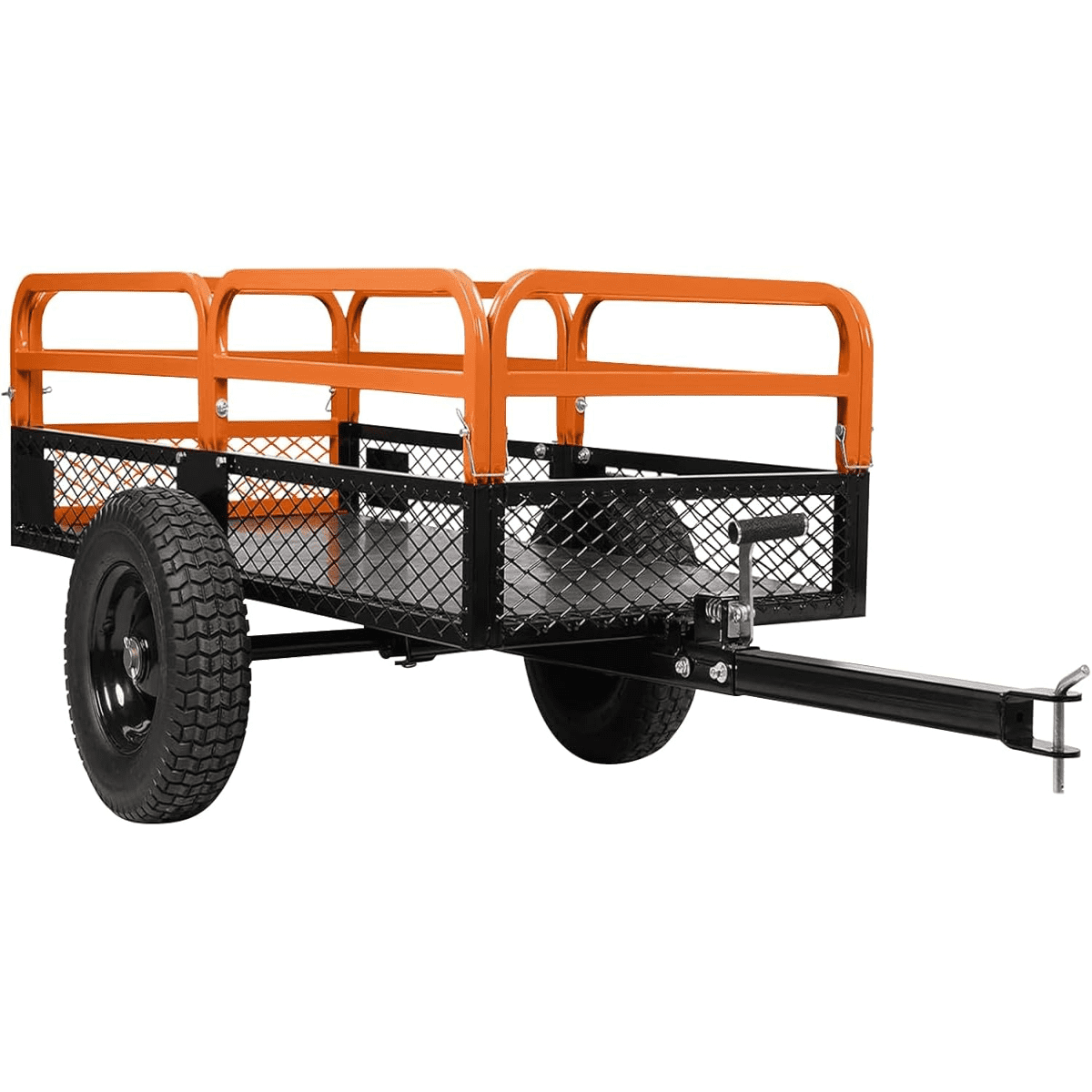 Heavy Duty Steel Dump Cart Tow Behind,Garden Utility Trailer With ...