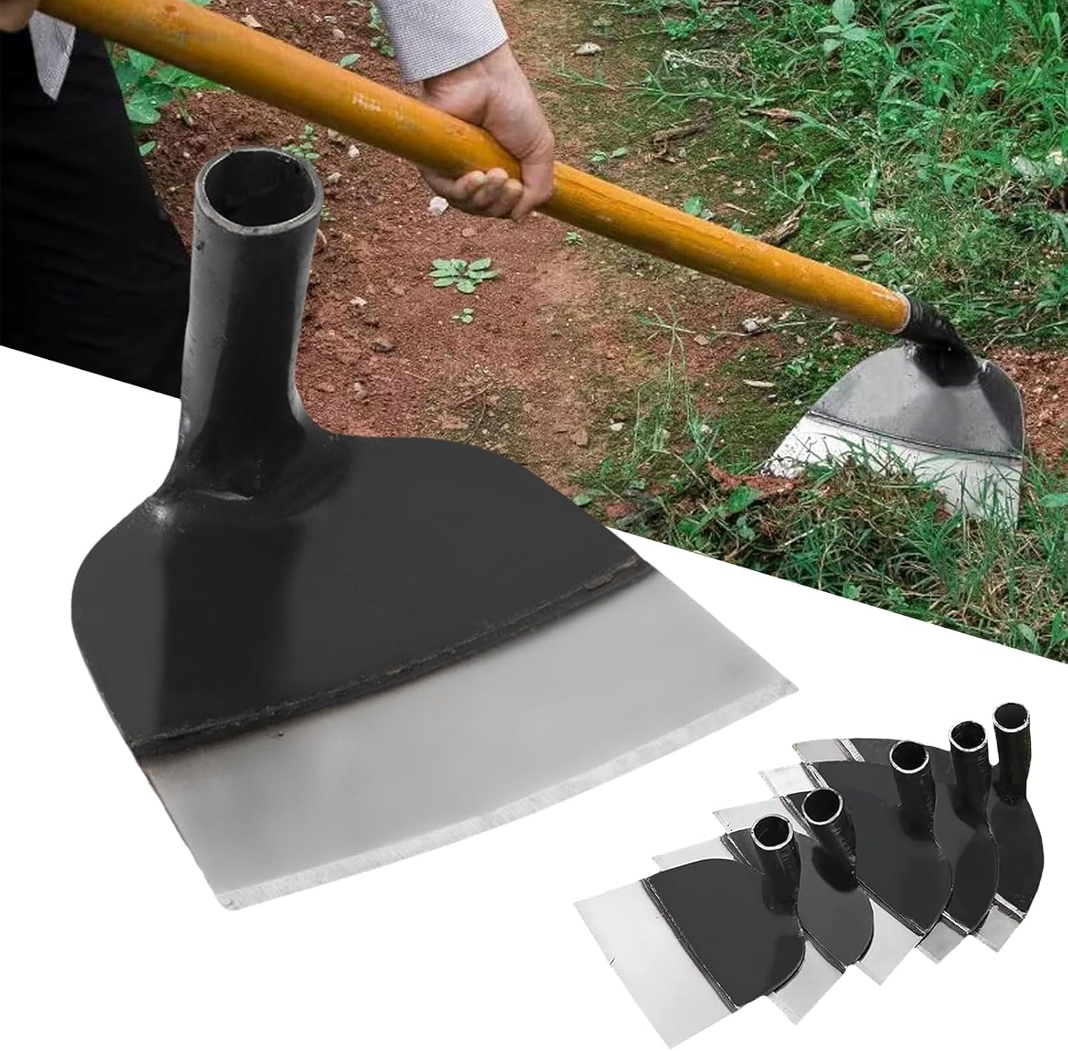 Heavy-Duty Steel Farm Gardening Weeding Hoe Head,Garden Hoe for Weeding ...