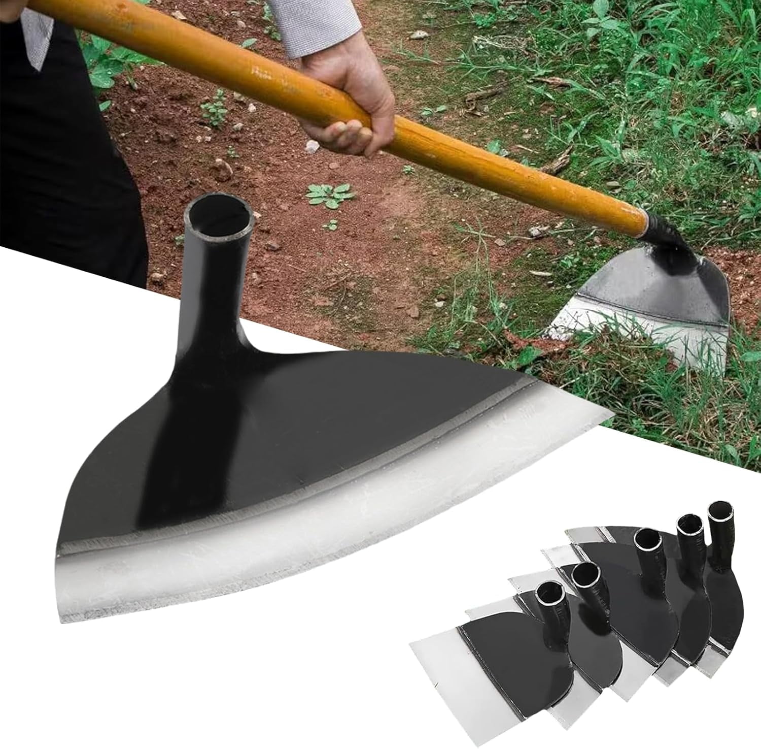 Heavy-Duty Steel Farm Gardening Weeding Hoe Head,Garden Hoe for Weeding ...