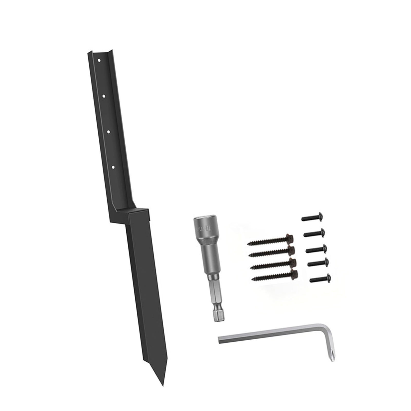 Heavy Duty Steel Fence Post Repair Stakes with Ground Anchors Screw Fix ...