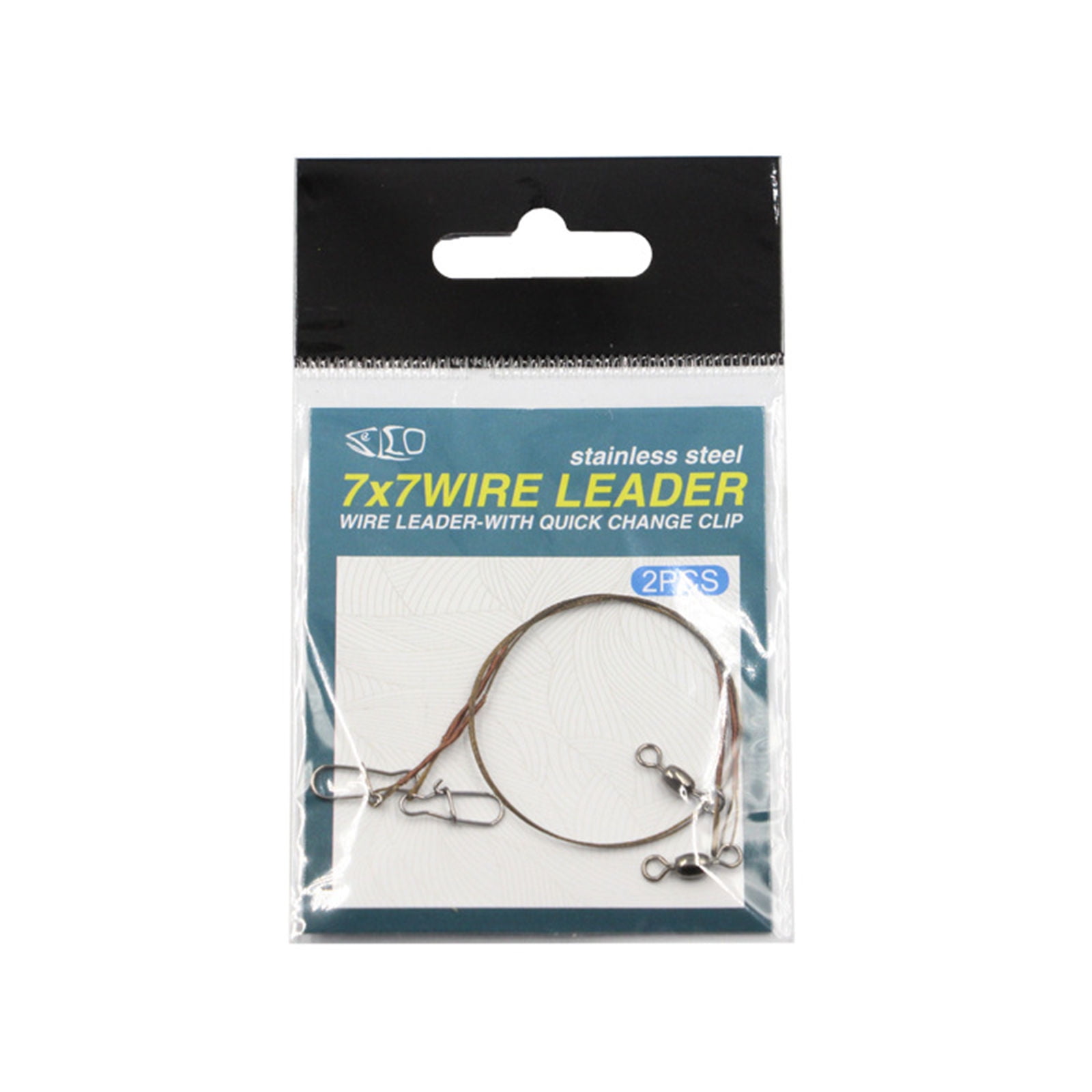 Heavy Duty Steel Fishing Leader Line Break Resistant Knotting Resistant ...