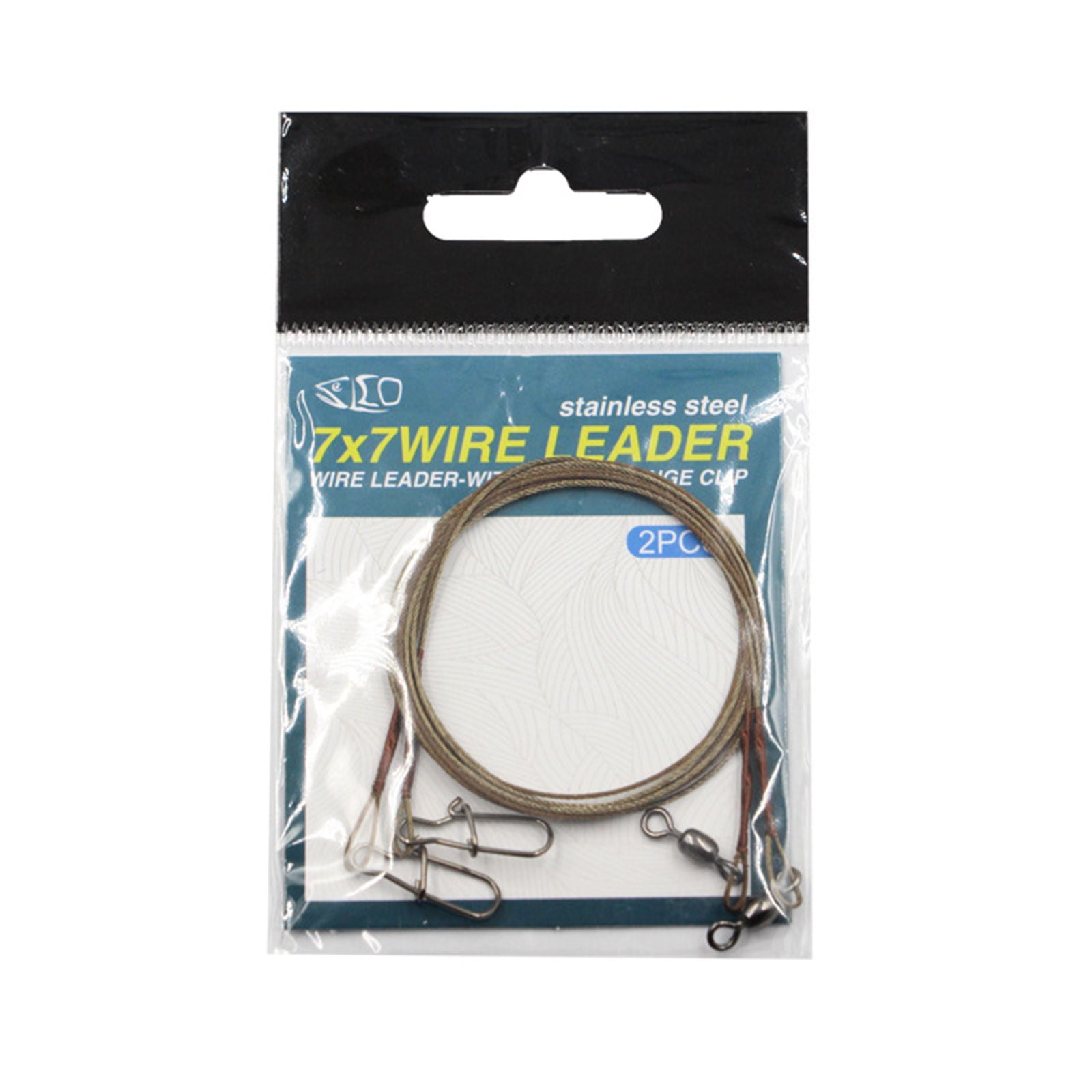 Heavy Duty Steel Fishing Leader Line Break Resistant Knotting Resistant ...