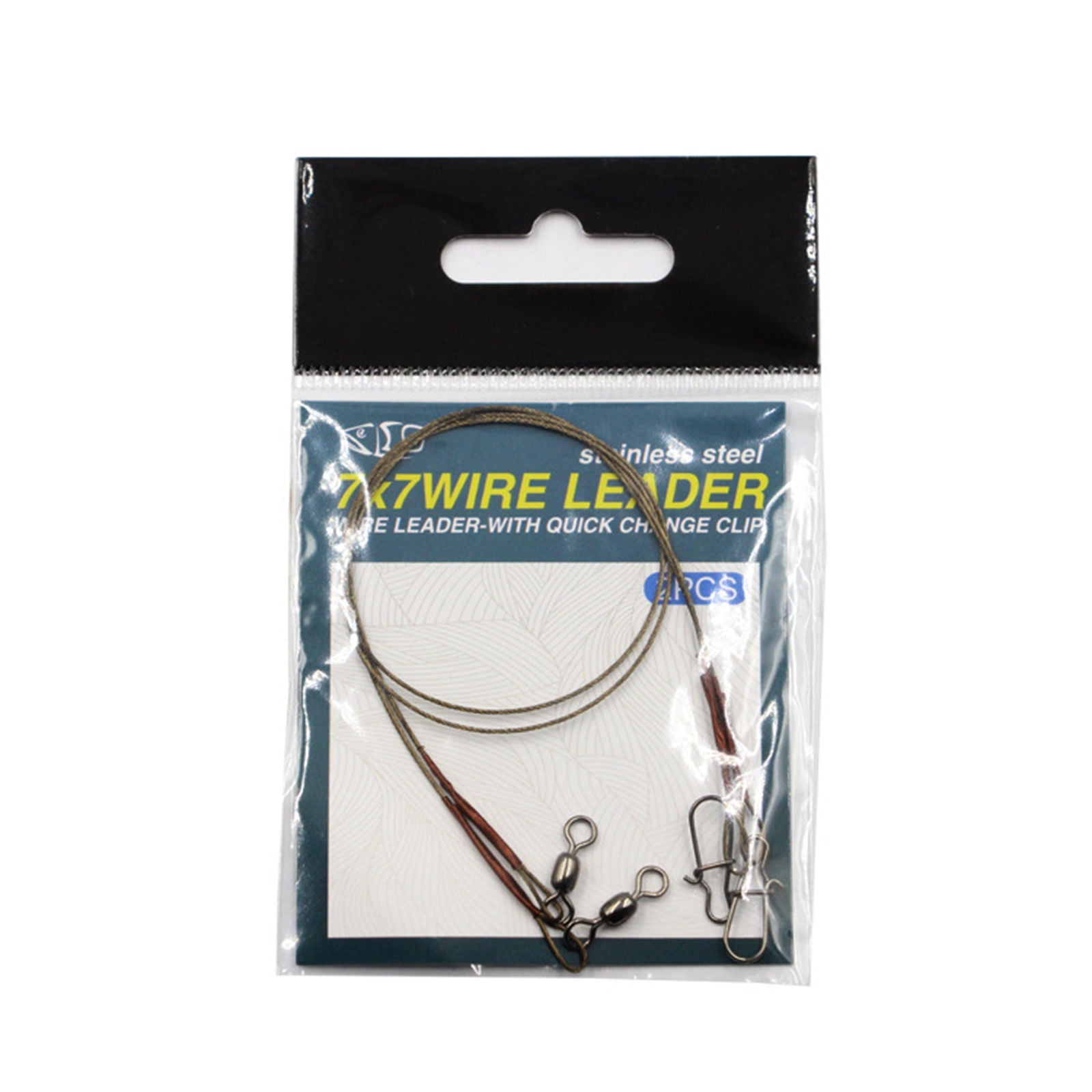 Heavy Duty Steel Fishing Leader Line Break Resistant Knotting Resistant ...