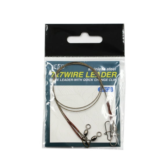 Heavy Duty Steel Fishing Leader Line Break Resistant Knotting Resistant ...