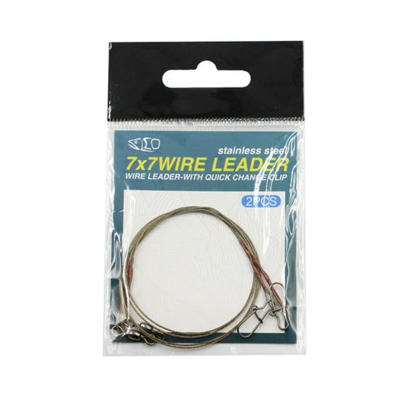 Heavy Duty Steel Fishing Leader Line Break Resistant Knotting Resistant ...