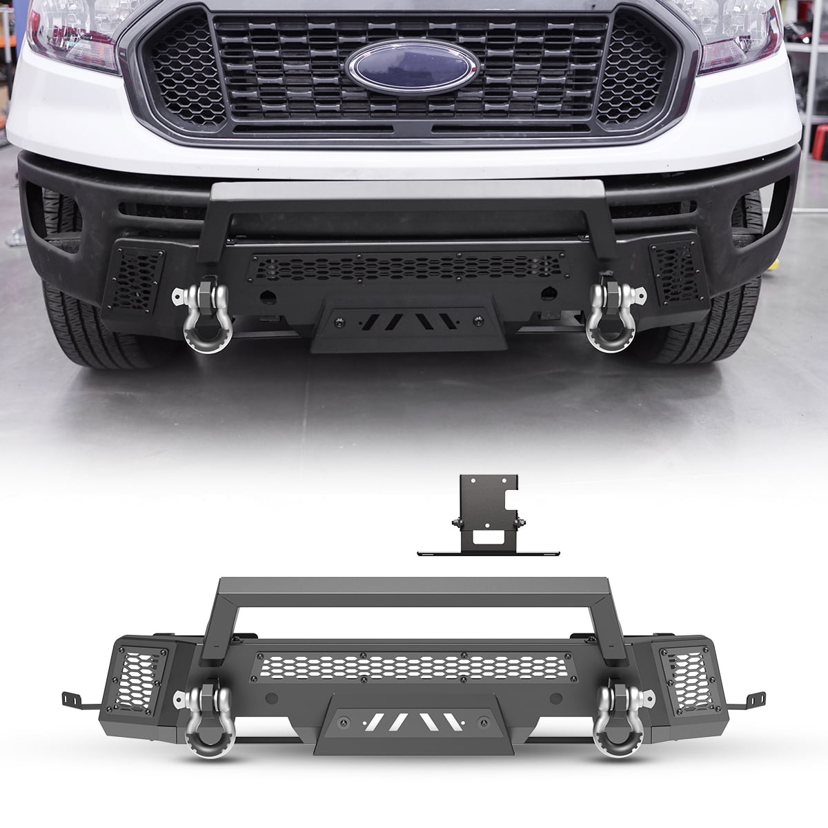 Heavy Duty Steel Front Bumper Fit for 2019 2020 2021 2022 2023 Ford ...