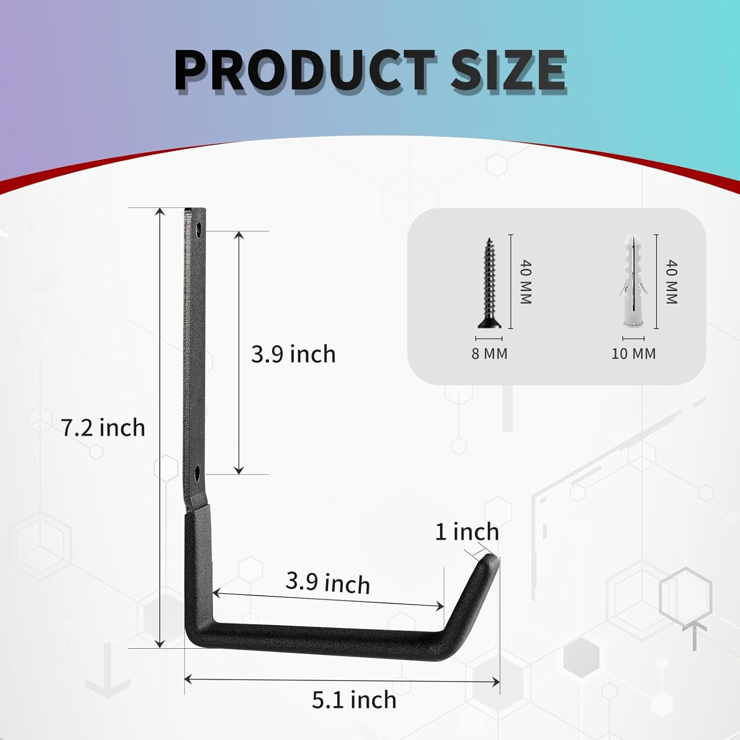 Heavy Duty Steel Garage Hooks, Garage Storage Utility Hooks, Heavy Duty ...